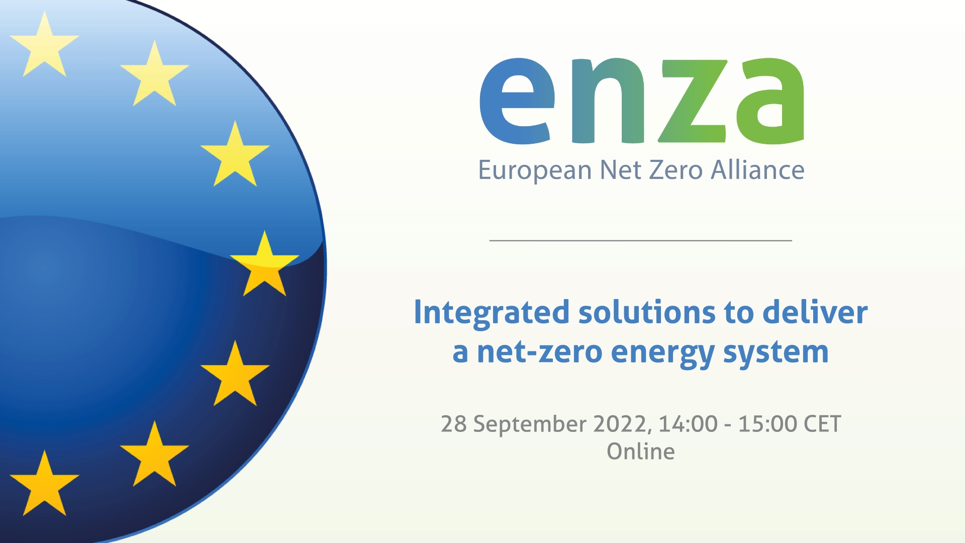 Recording of the webinar "Integrated solutions to deliver a net-zero ...